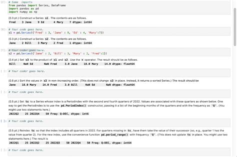 Solved Some Imports From Pandas Import Series Chegg Com