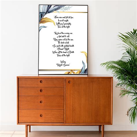 Poem Printable Robert William Service Weary Poem Quote Etsy