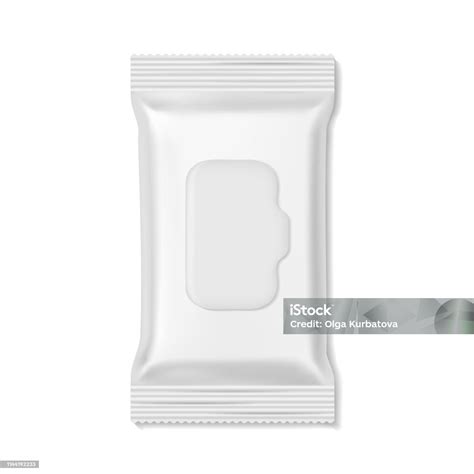 흐름 팩 젖은 물티슈 팩 위생 약 약국 아름다움 빈 이랑 간식 비스킷 사탕 현실적인 랩 템플릿 벡터 절연 실물 모형에 대한 스톡 벡터 아트 및 기타 이미지 Istock