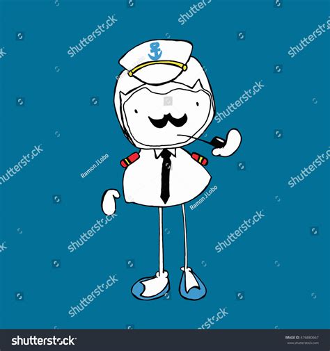Lovely Sailor Pipe Stock Vector Royalty Free 476880667 Shutterstock