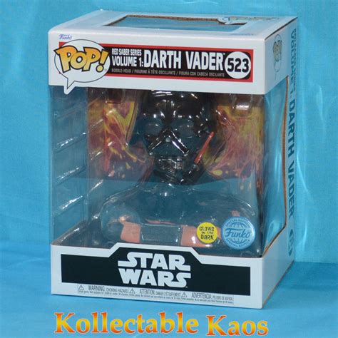 Star Wars Darth Vader Red Saber Series Gitd Deluxe Pop Rs