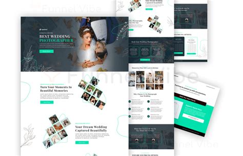 Wedding Landing Page Lead Capture Funnel Template Marketplace