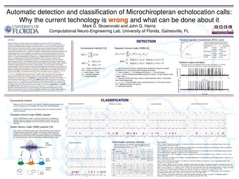 Ppt Automatic Detection And Classification Of Microchiropteran