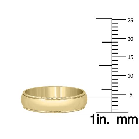 4mm Milgrain Edge Comfort Fit Wedding Band In 14k Yellow Gold Wbu20060