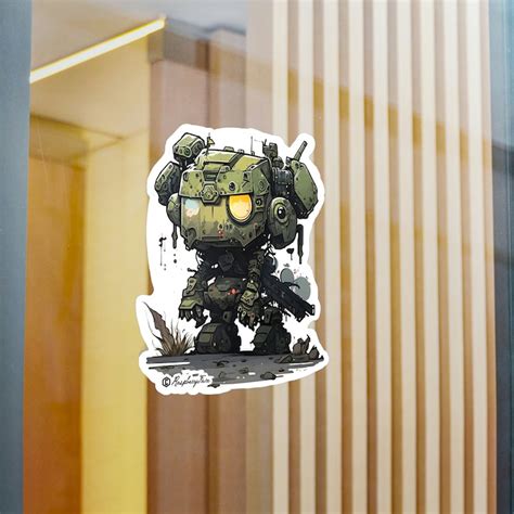 Mini Mech Sticker Tiny Cute Mech Warriors Adorable Mech Etsy