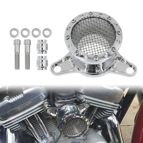 Motorcycle Chrome Velocity Stack Air Filter Aluminum Intake Air Cleaner