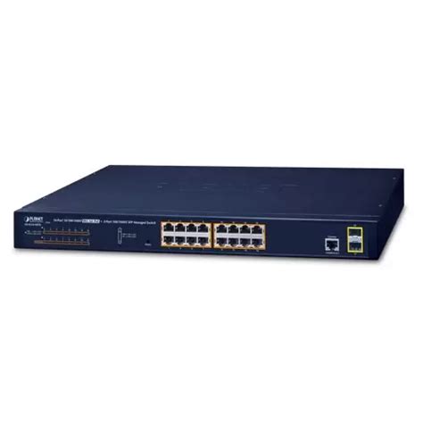 Planet Gs 4210 16p2s Ipv6ipv4 16 Port Managed 8023at Poe