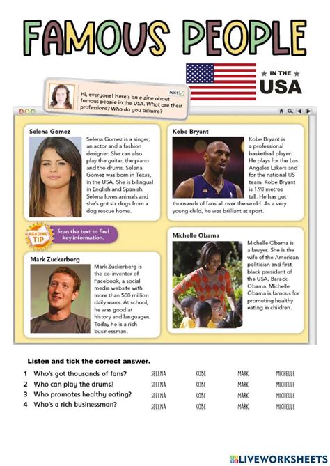 Guess Who The Famous People Game Speaking About Personal