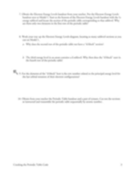 Cracking The Periodic Table Code Pogil Answer Key Holreaw