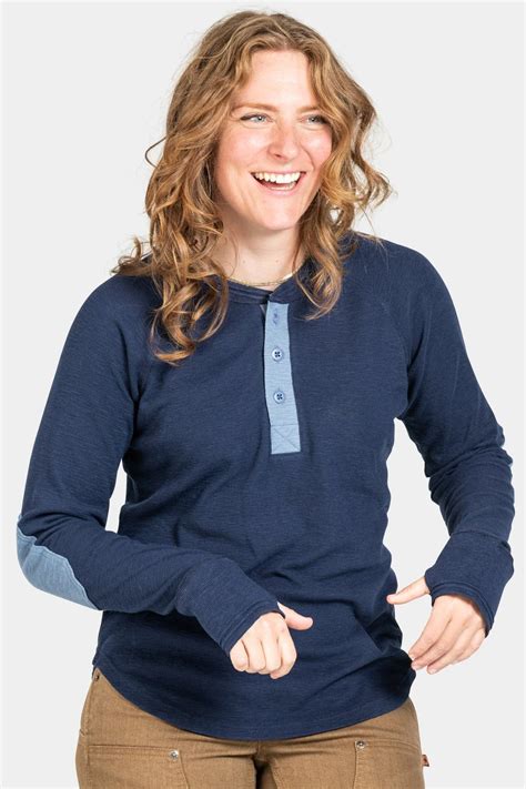 Womens Rugged Thermal Henley