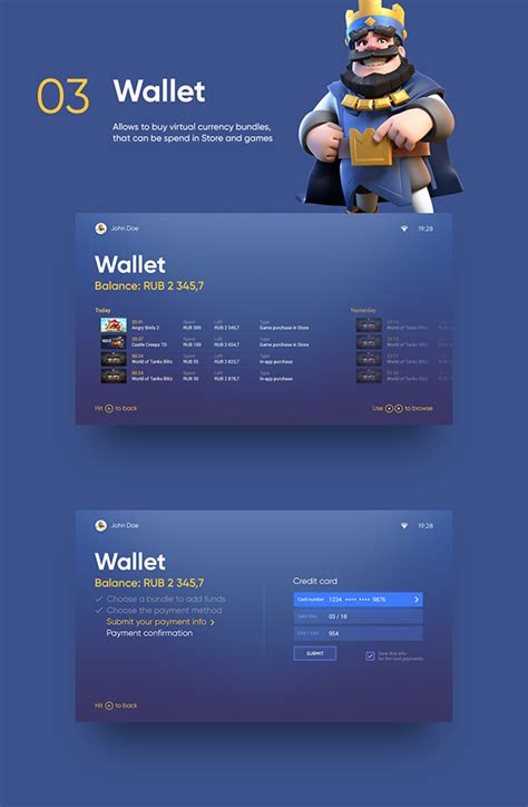 Game Console Uiux Concept Behance