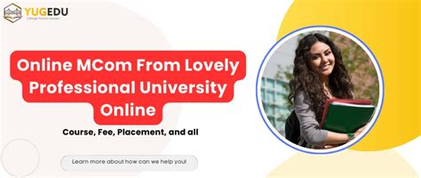 Online Mcom From Lovely Professional University Online Course Fee Placement And All