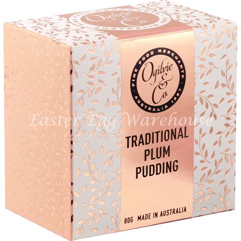 Ogilvie And Co Traditional Plum Pudding 80g Easter Egg Warehouse