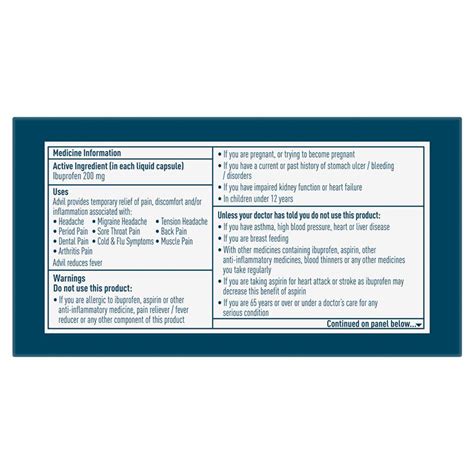 Buy Advil Ibuprofen Pain Relief Liquid Mini 90 Capsules Online At