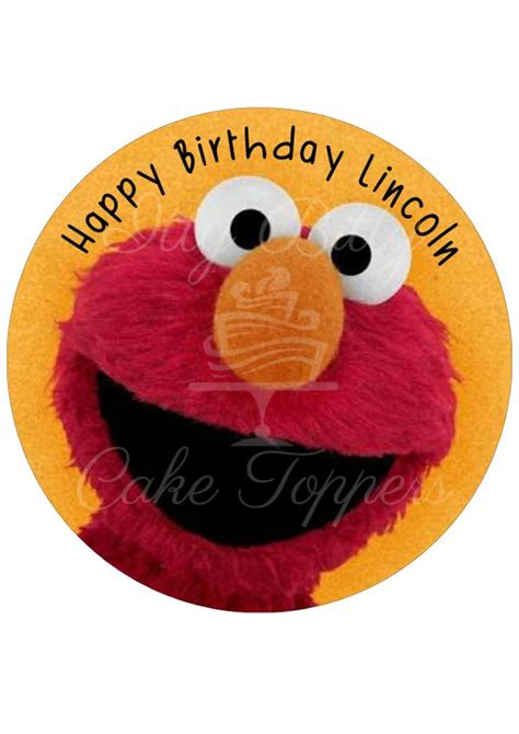 Sesame Street Elmo Round Edible Image Photo Cake Topper Sheet My Xxx Hot Girl