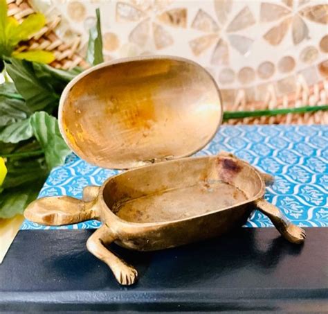 Turtle Love Brass Turtle Brass Turtle Box Hinged Turtle Box Etsy