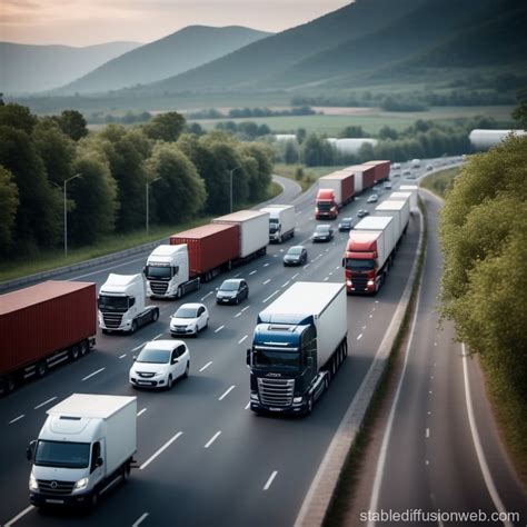 Efficient Logistics System Network Diagram Stable Diffusion Online