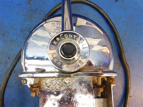 Vintage Mercontrol Single Lever Control Box Shifter Binnacle Mount