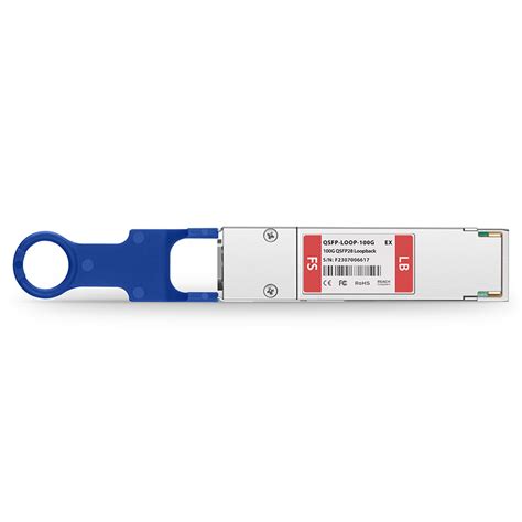 Extreme Compatible Qsfp28 100g Passive Loopback Testing Module