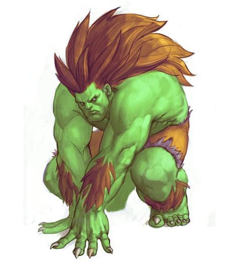 Blanka Streetfighter Capcom Videogames Art Adamford Personagens