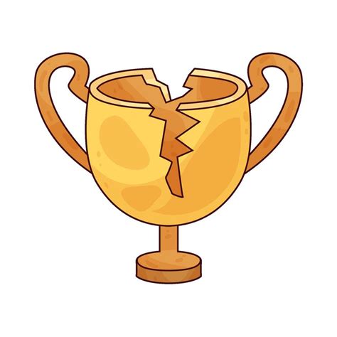 Illustration Of Broken Trophy 60101017 Vector Art At Vecteezy