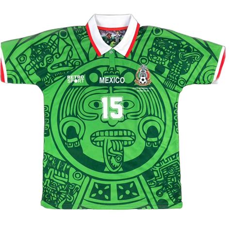 Mexico 1994 Hernandez Retro Jerseys 15 Premium Depop