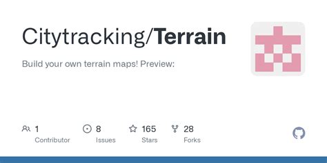 GitHub Citytracking Terrain Build Your Own Terrain Maps Preview