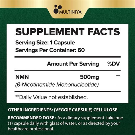 Multiniya Nmn 30000mg Potent Anti Aging Cellular Repair Supplement Boost Nad And Immunity