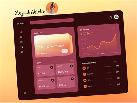 wallet dashboard ui designs themes templates and downloadable graphic elements on dribbble