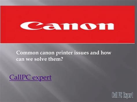 Ppt How To Solve Common Canon Printer Problem Powerpoint Presentation