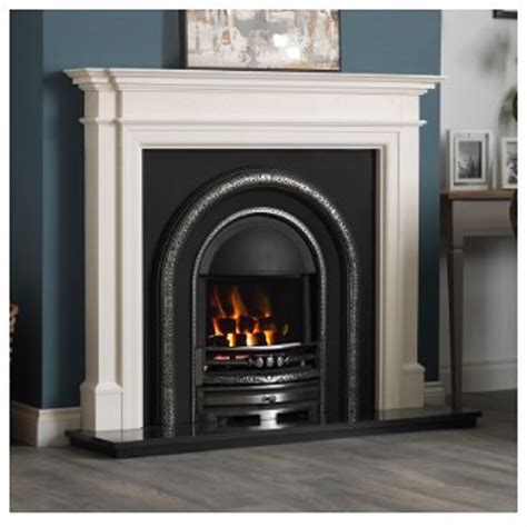 Gallery Bartello 56″ Agean Limestone Fire Surround Tamworth Fireplace