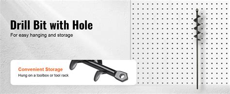 Vevor Auger Drill Bit For Planting 16 X 165 Inch Garden Auger Drill