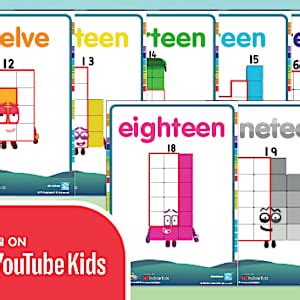 Numberblocks 11 20 Number Words Posters