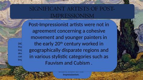 Grade 9 Arts Topic Post Impressionism Ppt