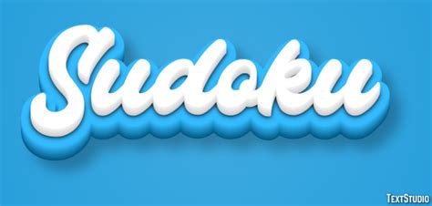 Sudoku Text Effect And Logo Design Brand