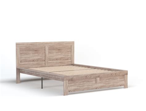 Beckham Wooden Light Oak Bed Frame — Isaak