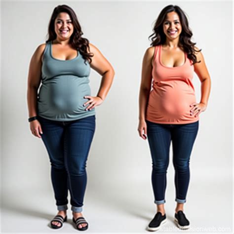 Realistic Weight Loss Transformation