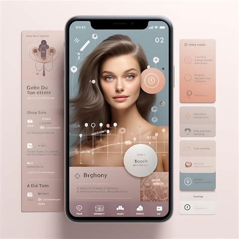 Premium Ai Image Mobile App Design Of Beauty And Cosmetics Skincare