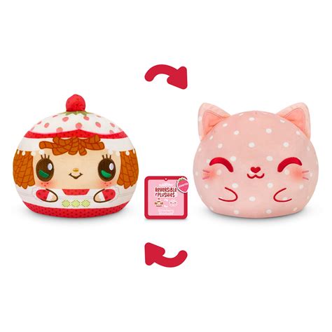 Strawberry Shortcake And Custard 6 Strawberry Scented Reversible Plus Teeturtle