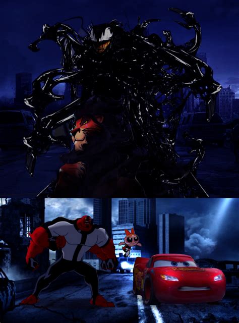 Lightning Four Arms And Blossom Vs Scar And Venom By Masterofau On