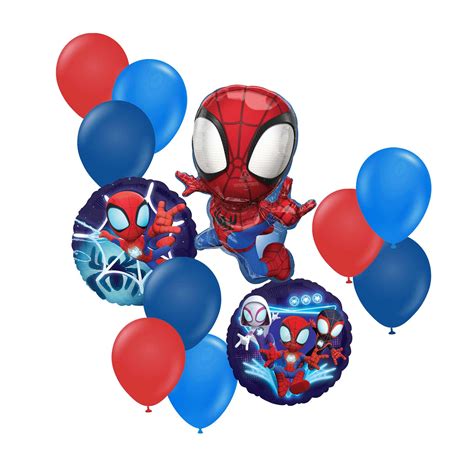 Spidey And Friends Balloons Spider Man Birthday Party Decor Miles
