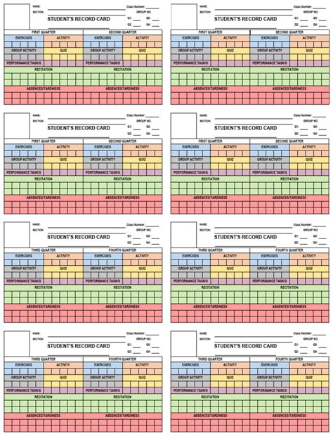 Learners Record Card Pdf