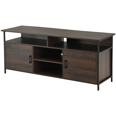 Costway 2 Door 4 Shelf Mid Century Tv Unit Wilko