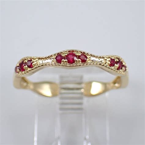 Ruby Wedding Ring Etsy