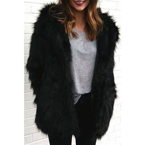 Hooded Faux Fur Bear Coat Colors Black Size S M L Xl 2xl Sku
