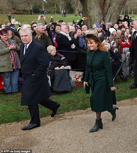 Prince Andrew Is Joined By Fergie At Royal Christmas Service At