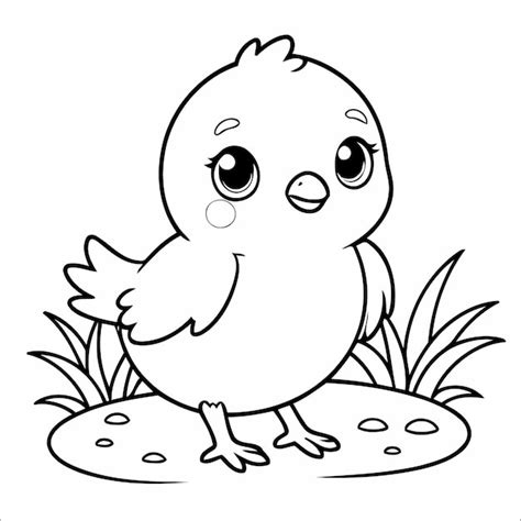 Dibujos Para Colorear De Pollitos Bebés Para Imprimir 555x800