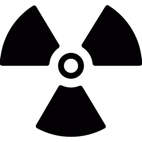 Radioactive Danger Basic Straight Filled Icon