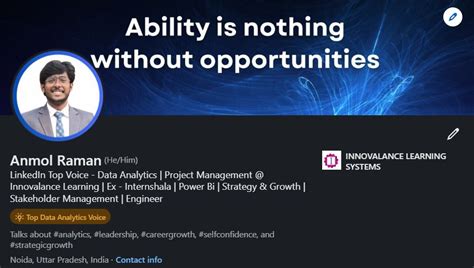 Dataanalytics Topvoice Linkedin Linkedintopvoice Grateful Datascience Dataanalyst Anmol