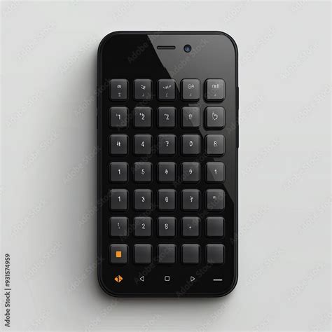 Smartphone Dial Keypad Design Keyboard Template In Touchscreen Device User Keypad With Numbers